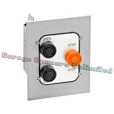 MMTC 3BFX OPEN-CLOSE-STOP Exterior Three Button Flush Mount Control ...