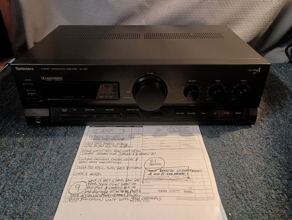 Technics SU-G91 Stereo Integrated Amp (Pro Serviced) | eBay