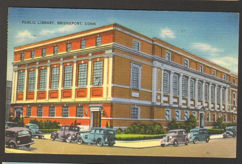 1941 Postmarked Postcard Public Library Bridgeport Connecticut CT | eBay