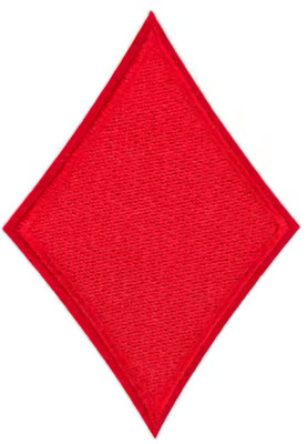 Red Diamond Playing Cards Suit embroidered Iron on patch | eBay