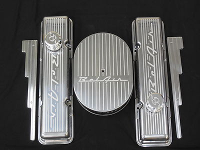 BelAir Vintage Chevy Small Block Tall Valve Cover Machined 55 56 57 ...