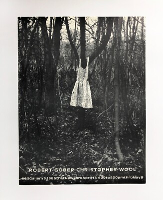 Robert Gober Christopher Wool Exhibition Poster 1988 303 Gallery RARE ...