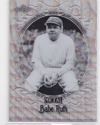 2019 Leaf Metal Babe Ruth Silver Wave Refractor #20 SITTING SP FREE ...