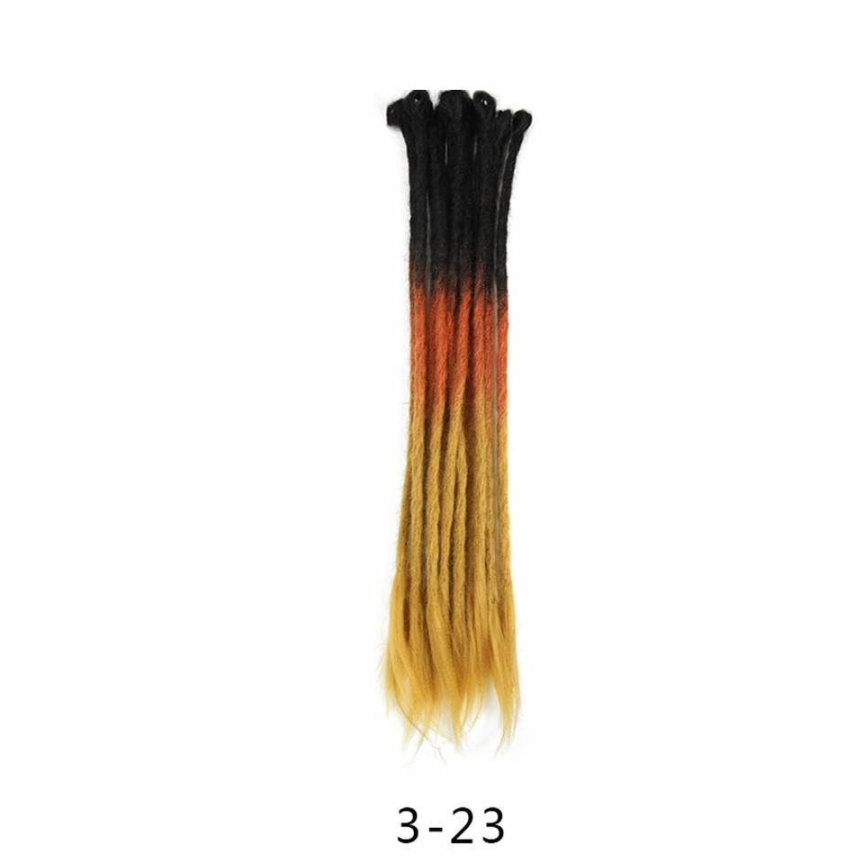 5PCS 20" 24" Dreadlocks Extensions Synthetic Single Ended Dreads SE ...