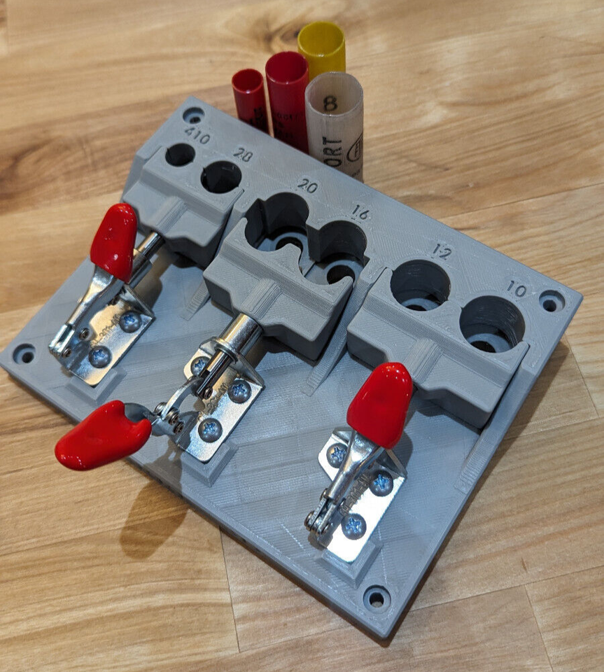 Shotgun Shell Hull Roll Crimp Clamp Vise 410,28,20,16,12,10 Gauge | eBay