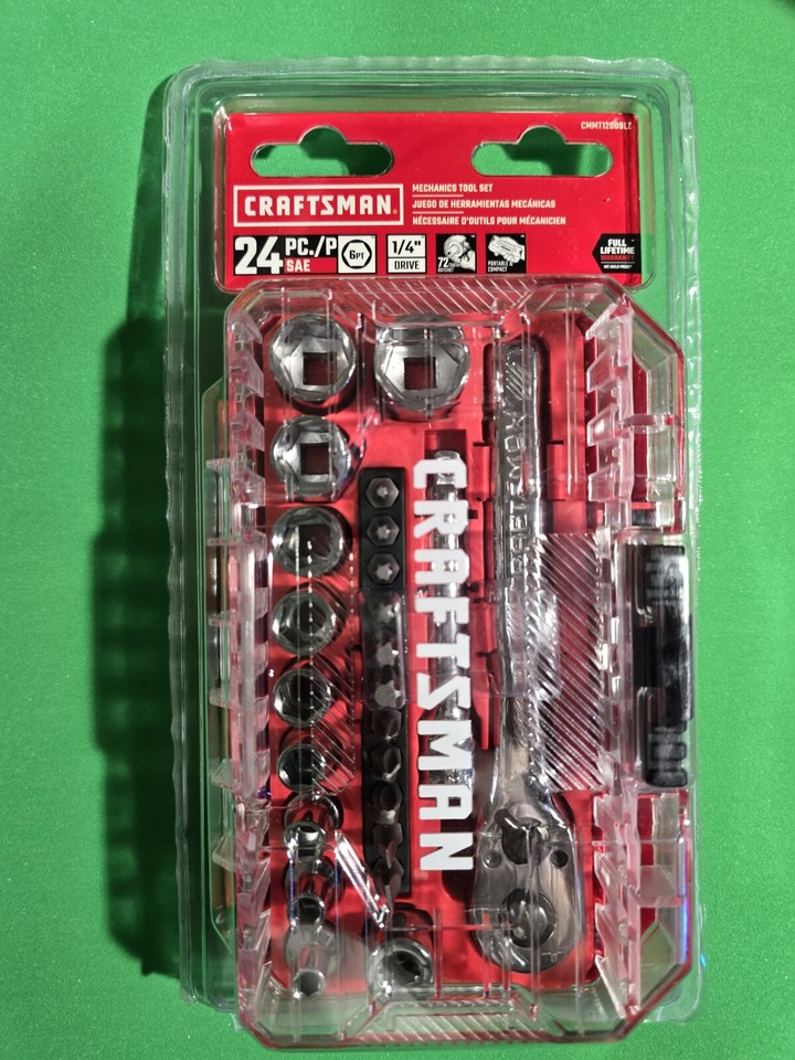 EDC Craftsman CMMT12009LZ 1/4 in. drive SAE 6 Point Mechanic's Tool Set ...