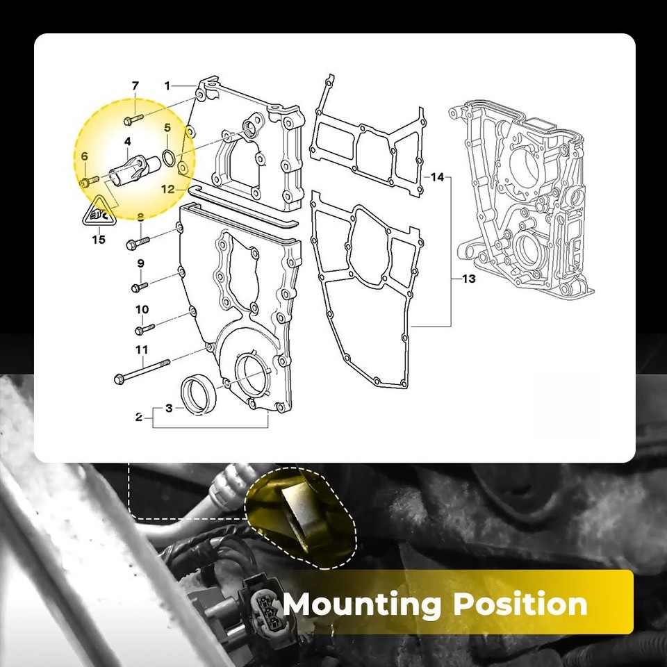 2x Intake Exhaust Cam Camshaft Position Sensor For 99-06 BMW 323I 325I ...