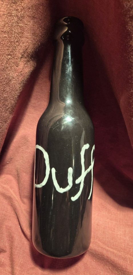Duff Beer Bottle Simpsons Homer Glass Or Ceramic? Home Made | eBay