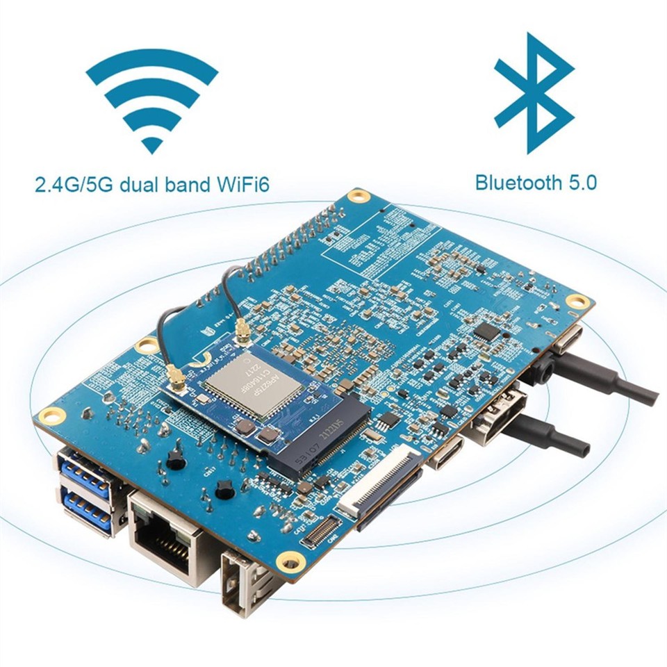 Wi-Fi6 + BT5.0 Module Wireless Chip 2.4/ 5GHz MIMO 2 Antennas for Orange Pi 5 A | eBay