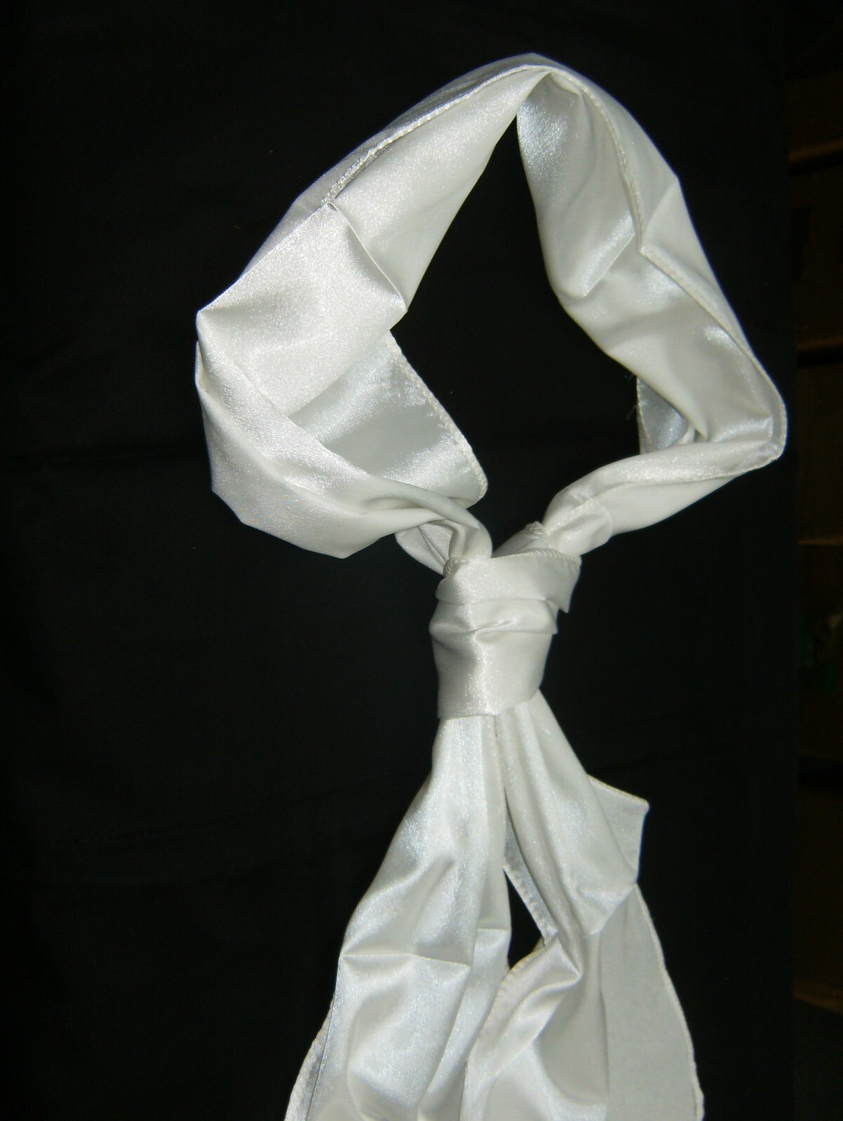 White Silk Flying Scarf