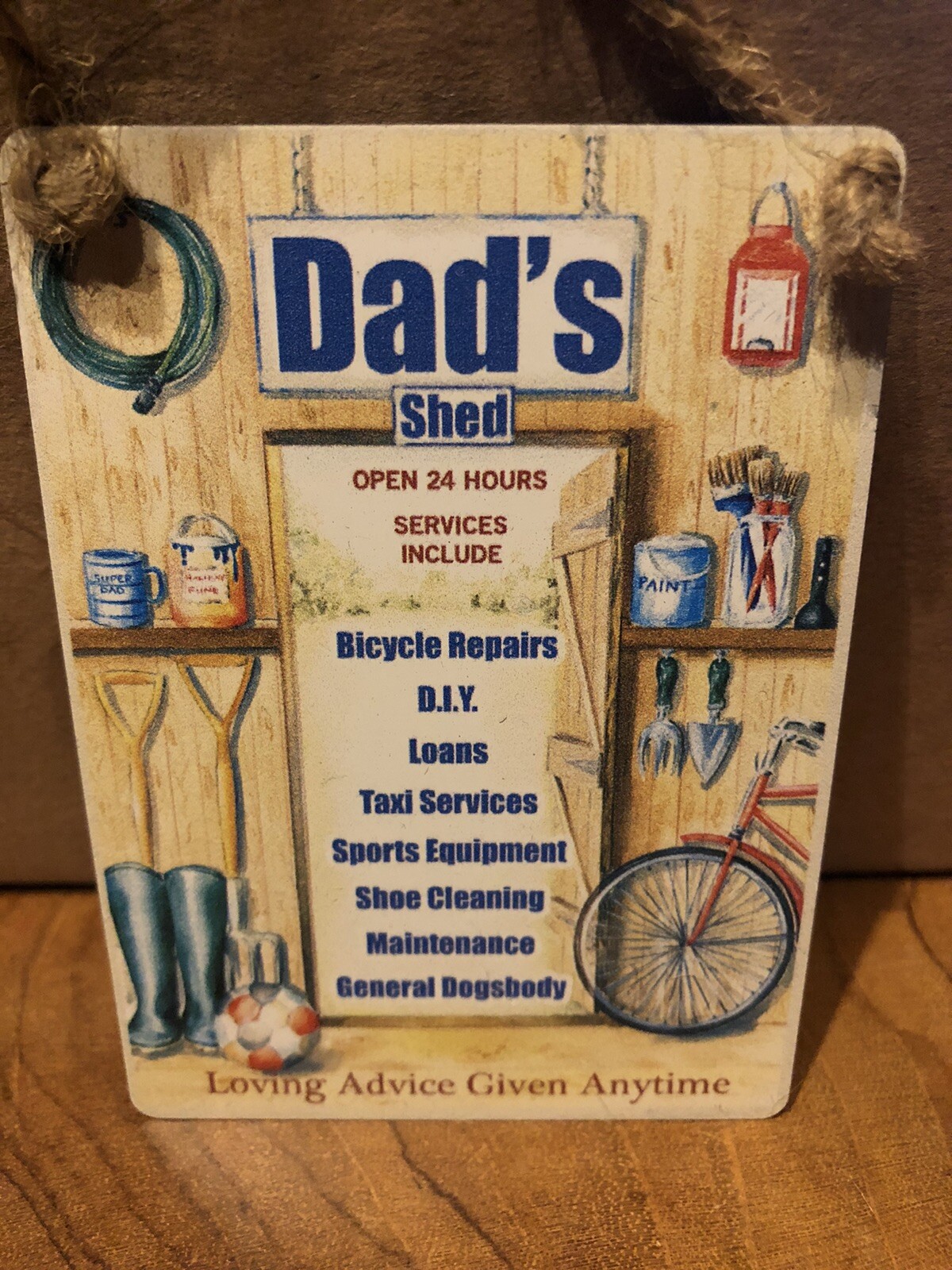 Dad Colourful Metal Dangler Mini Hanging Sign, | eBay UK