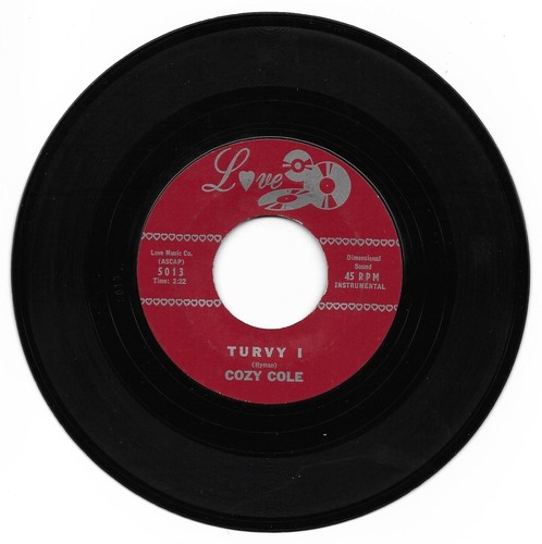 Cozy Cole: "Turvy I / Turvy II" - VG+ '58 Big Band - plays NM! | eBay