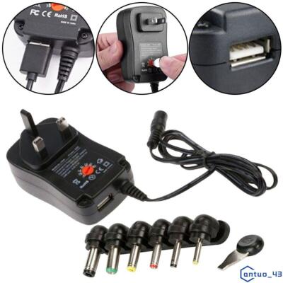 Universal Mains AC/DC Power Supply Adapter Charger 3V 4.5V 5V 6V 7.5V ...