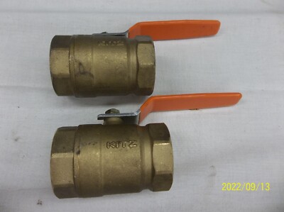 2 - NEW KITZ No. 58 1-1/2" Threaded Brass Ball Valve 600 WOG | eBay