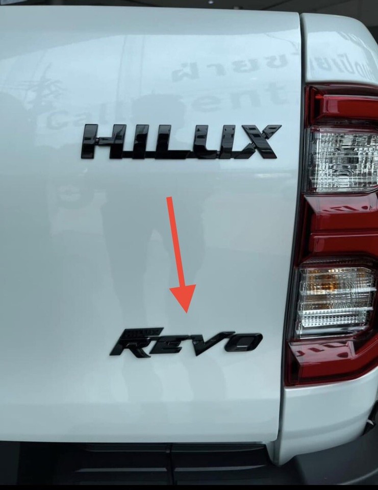 For Toyota Hilux Revo 2015-2022 Genuine Badge Emblem Logo REVO Gloss ...