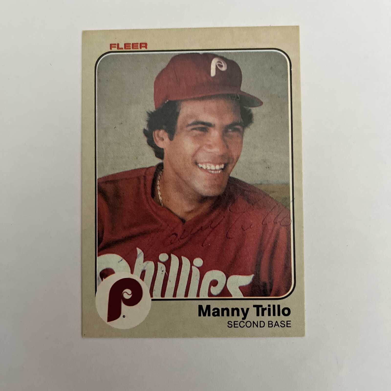 MANNY TRILLO 1983 FLEER AUTOGRAPHED SIGNED AUTO BASEBALL CARD | eBay