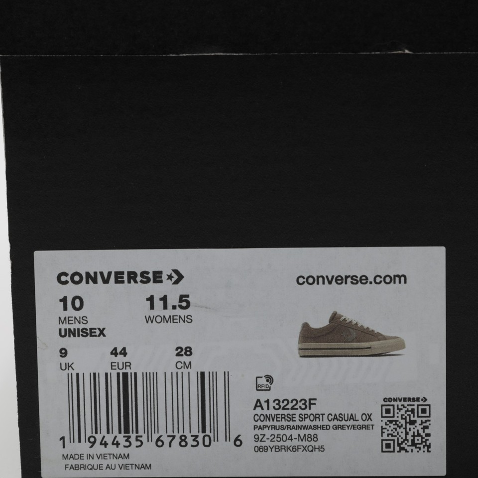 Converse Unisex Sport Casual Skateboarding Canvas Shoes Gray Men 10 ...