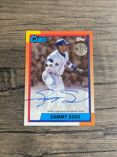 2025 Topps Series 1 Sammy Sosa 1990 Topps Gold Auto /50 | eBay