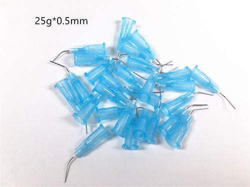 Dental Flow Resin Pre-Bent Syringe Tip Etch Delivery Tips 25G 0.5mm ...