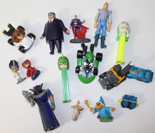 LOT OF 15 Cool Broken/Incomplete Toys! Mario Superman Addams Family ...