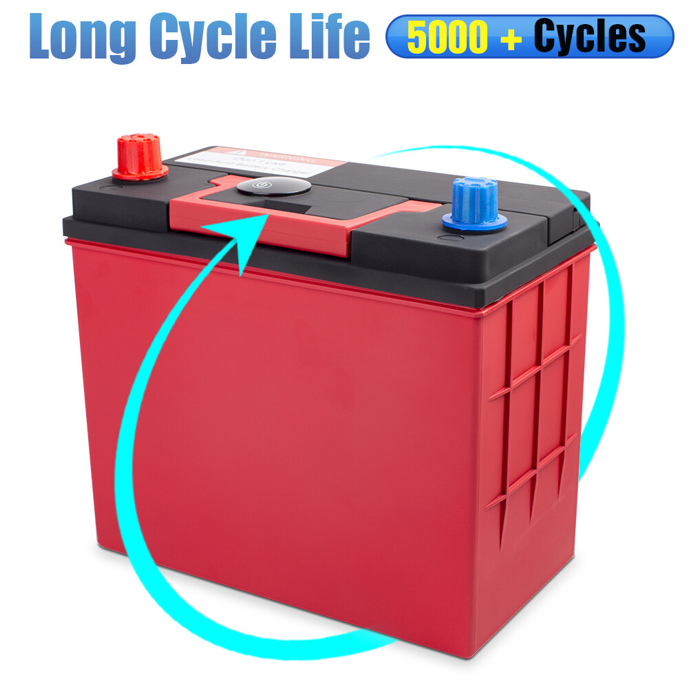 46B24R 40Ah 850CCA Lithium Iron Phosphate Battery LiFePO4 for Yuasa HJ ...