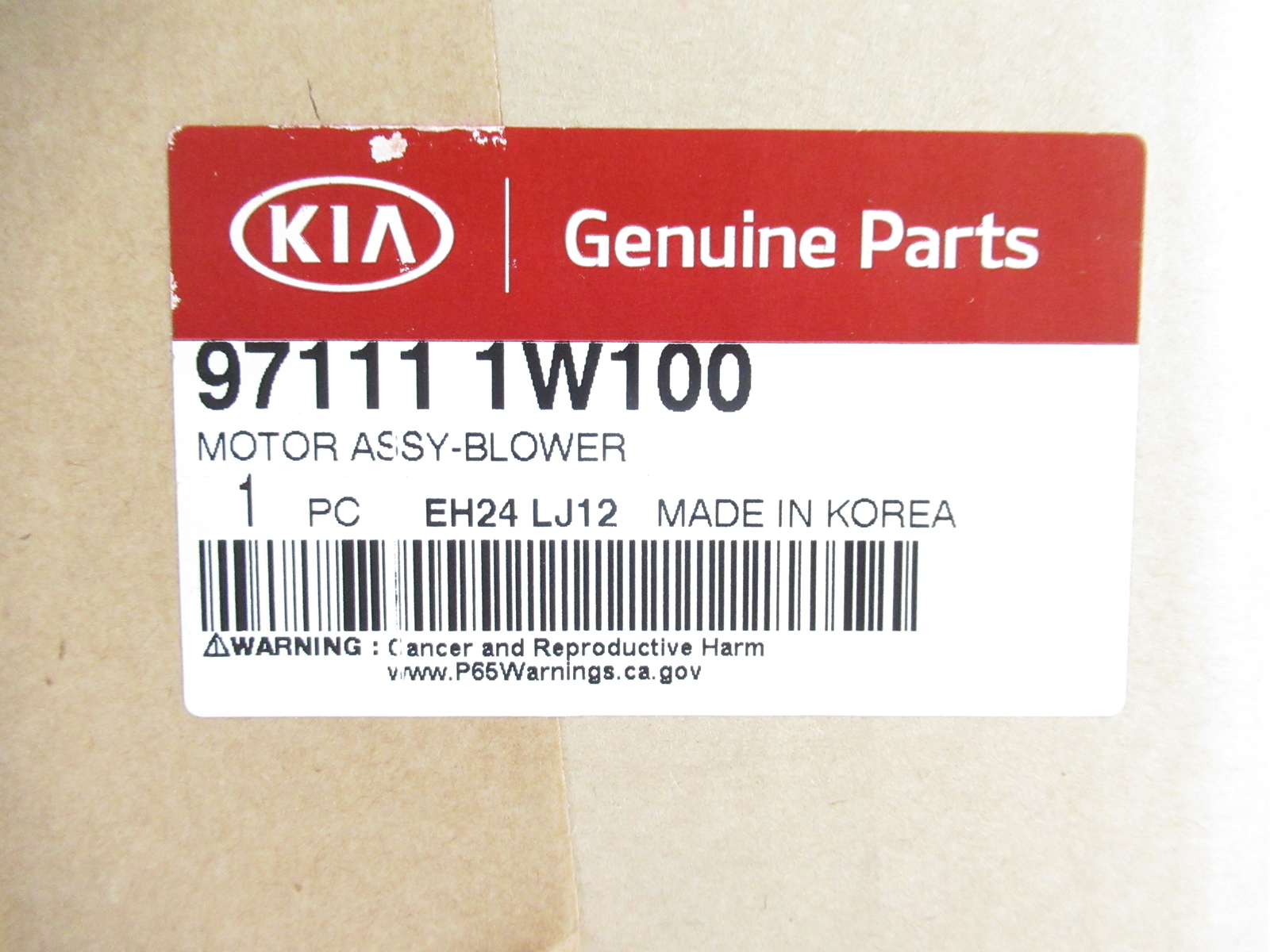 Genuine OEM Kia 97111 1W100 HVAC Blower Motor Assy | eBay