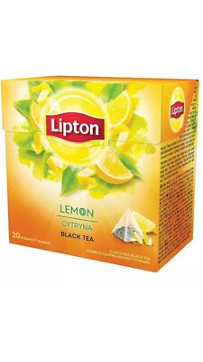 3 x Lipton Lemon Black Tea 20 Teabags (Pack of 3) | eBay UK