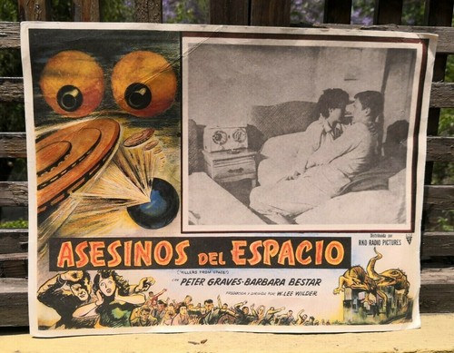 MEXICAN LOBBY CARD KILLERS FROM SPACE -PETER GRAVES-BARBARA BESTAR ...