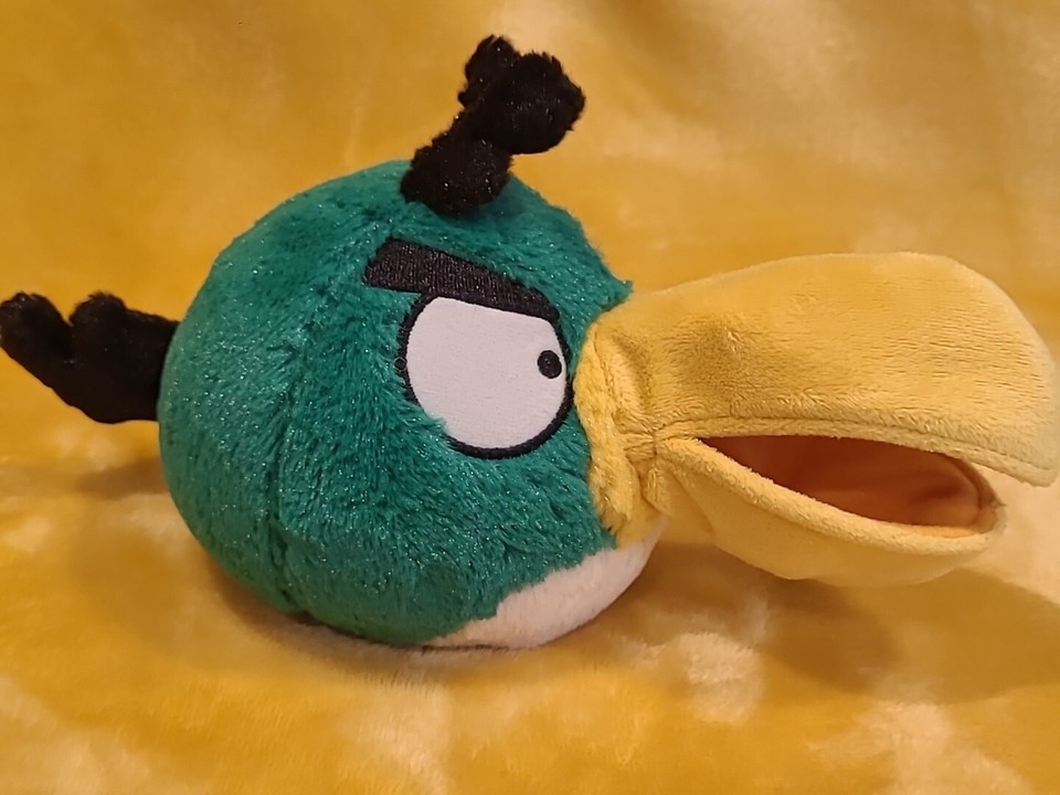 Angry Birds 5" Hal Plush NO SOUND Open Beak Green Toucan Bird 2010 ...