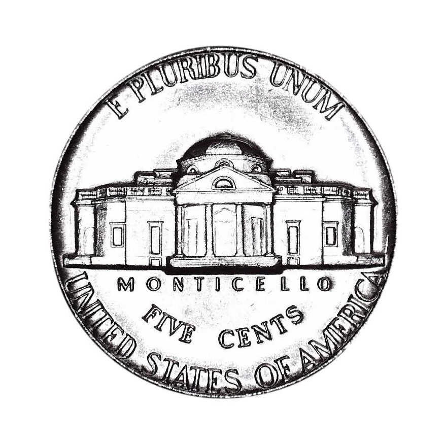 Back Of Nickel Clipart