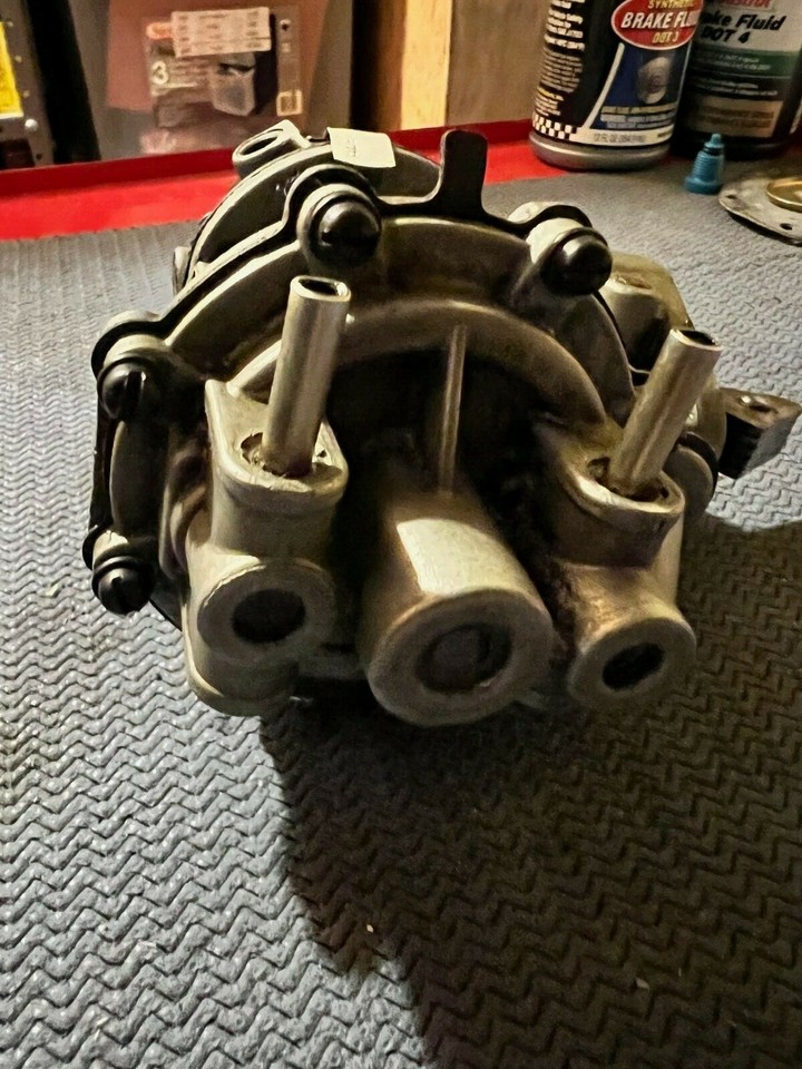 PARTS ONLY - Untested Original Glass Top Fuel Pump Assembly Willys CJ2 ...