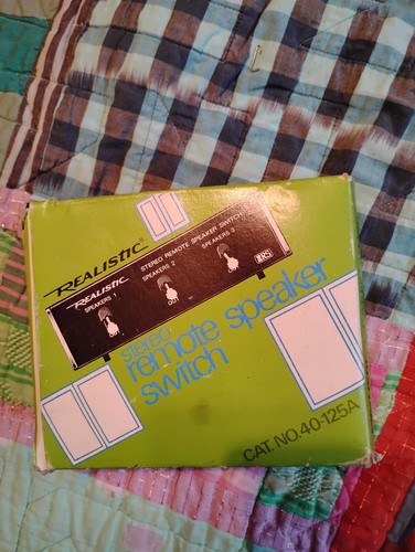 Realistic Stereo Remote Speaker Switch Vintage 40-125A NEW......(C16B1 ...