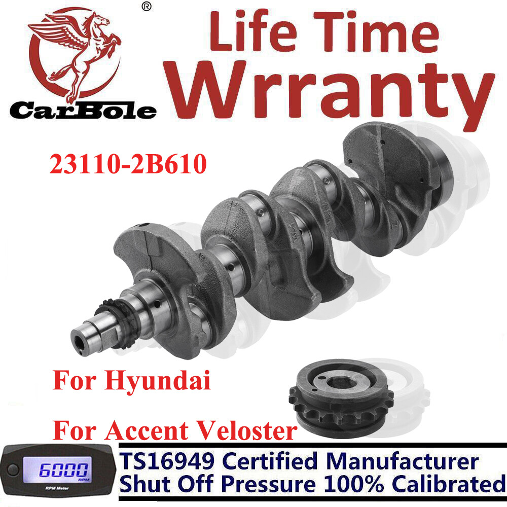 Crankshaft 23110-2B610 For Hyundai Accent Veloster Kia Rio Soul 1.6L ...