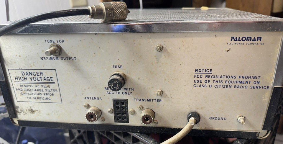 Palomar Multi-band Ham Radio linear amplifier W/Power Supply! Tested ...