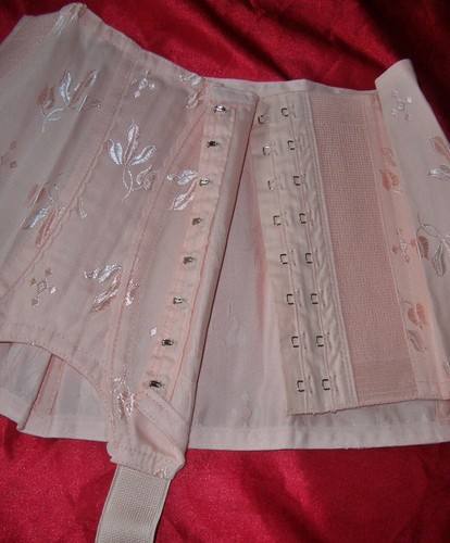 Toller Vintage Straps Mieder Hüfthalter 74-76 lachs rose Strumpfhalter ...