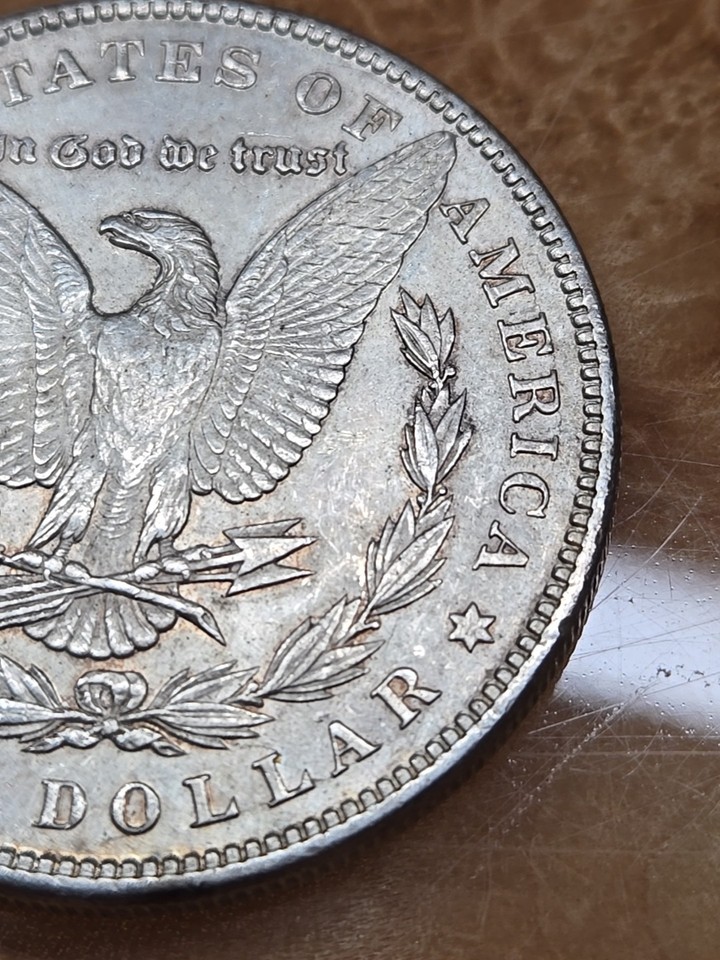 🗝 1898 U.S. Mint Morgan Dollar ☆ AU Almost Uncirc. Silver $1 Coin ☆ NO ...