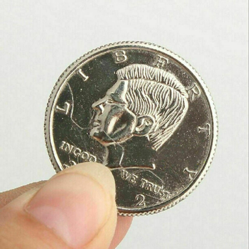 Creative Mouth Close-Up Magic Bite Out Quarter Magic Trick & Restored ...