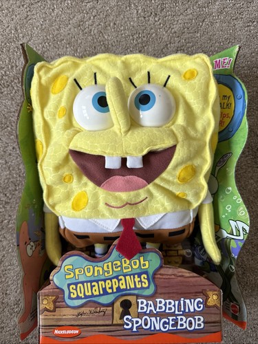 Vintage Nickelodeon Babbling SpongeBob SquarePants Talking Plush Toy ...