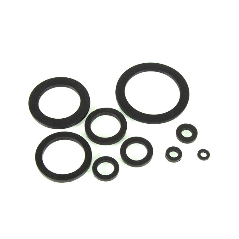 Black NBR Rubber Flat Round O-Ring Washer Seal Gaskets 1mm-3mm Thick ...
