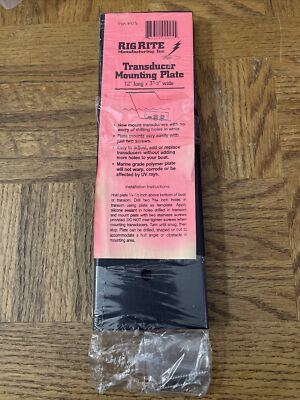 Rig Rite Transducer Mounting Plate 12x3-1/2”-Brand New-SHIPS N 24 HOURS ...