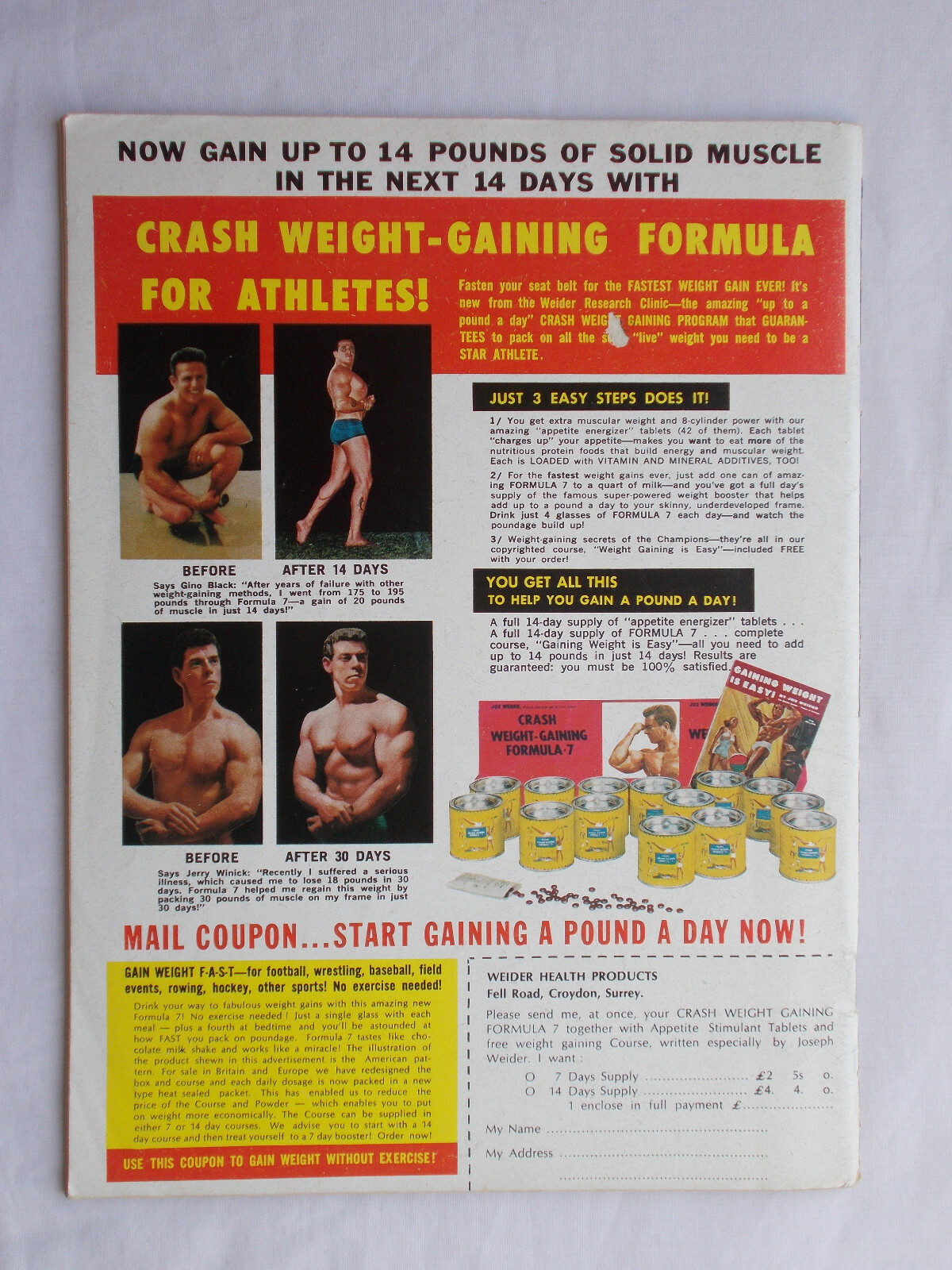 Muscle Power Magazine 1964 Bodybuilding Weightlifting Builder Hugo ...