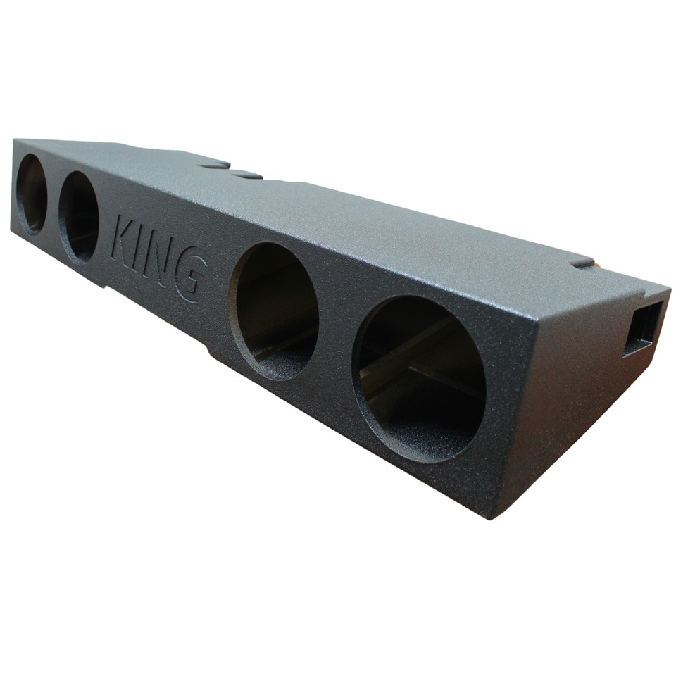 King Boxes 8" Quad Sprayed Ported Box 07-18 Silverado/Sierra Crew Cab ...