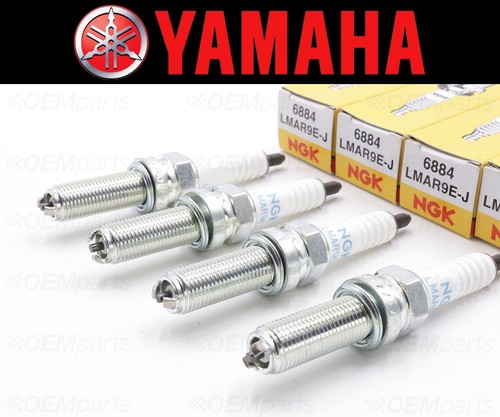 Set of (4) NGK LMAR9EJ Spark Plugs Yamaha (See Fitment Chart) #LMA ...
