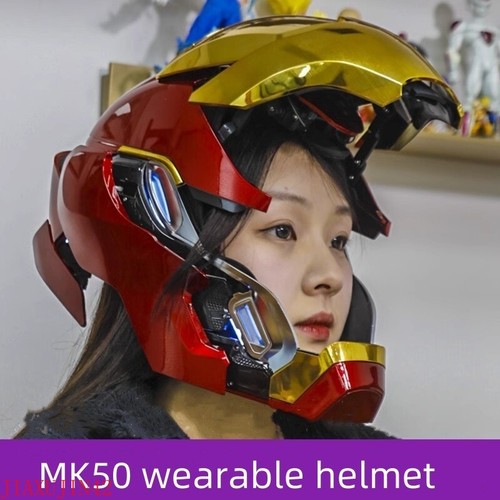 IN STOCK Iron Man MK50 Friday 1/1 Wearable LED Helmet Cosplay Props ...