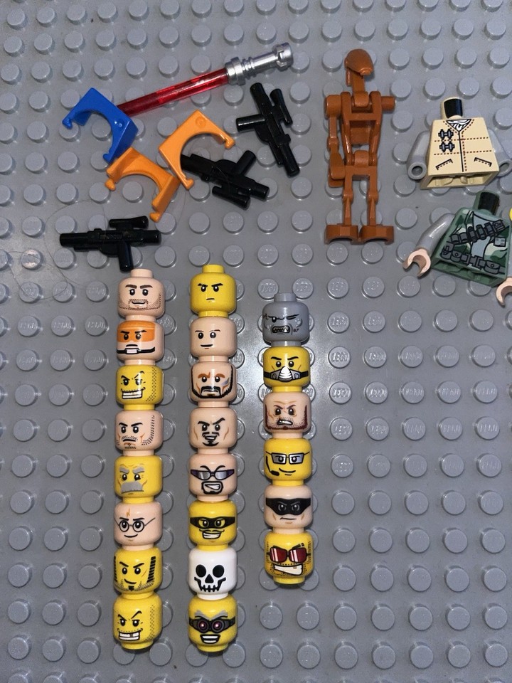 Lego Rare Heads And Some Star Wars Parts | eBay
