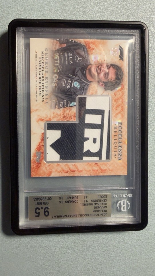 Topps F1 Eccellenza 2024 George Russell Reliquia 2/5 Mercedes-AMG BGS 9 ...
