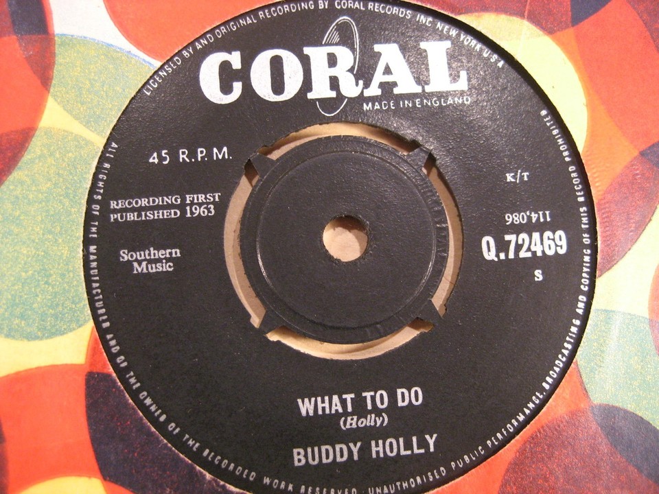 7" Single - Buddy Holly: Umm Oh Yeah / What To Do - 1963 USA RS BH2 | eBay