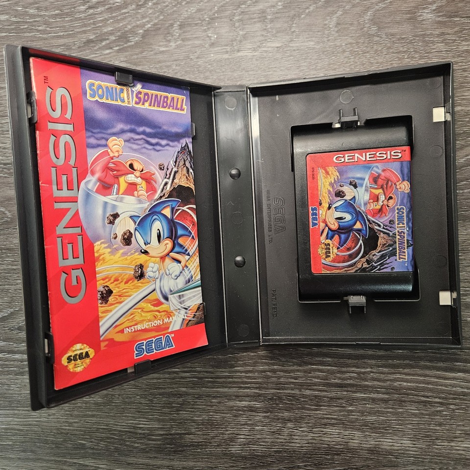 Sonic Spinball Sega Genesis CIB Complete In Box. Tested and Working. | eBay
