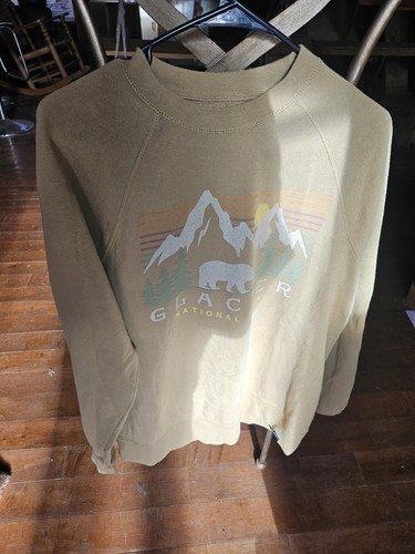 TECHSTYLES SPORTSWEAR Size M MEDIUM TAN y Aged GLAZIER Sweatshirt ...