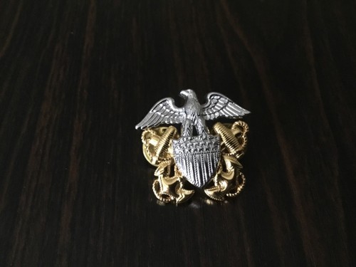 US Navy Officers Garrison Cap Officer Crest Pin | eBay